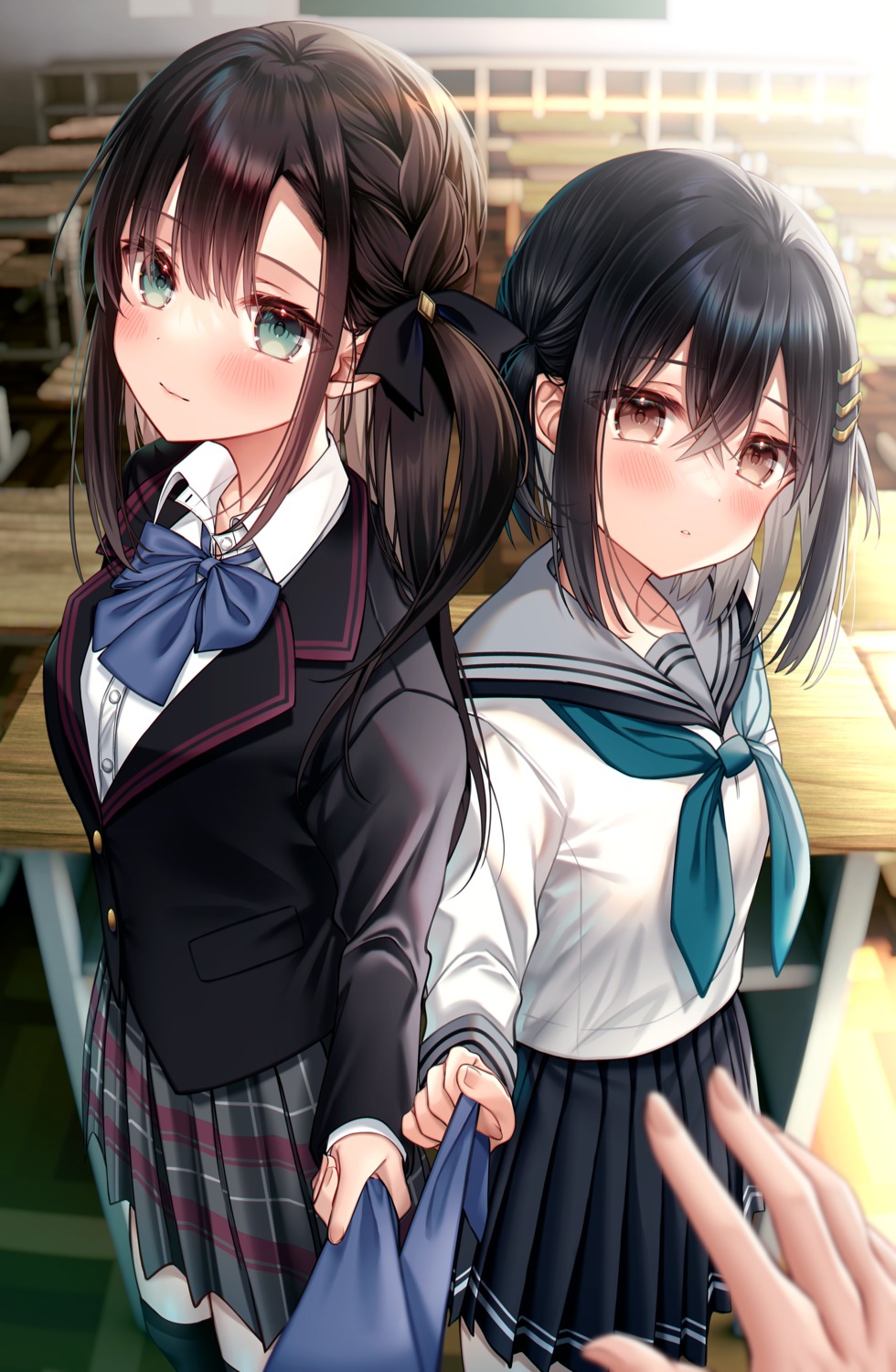 kuro namako seifuku thighhighs | #1092648 | yande.re